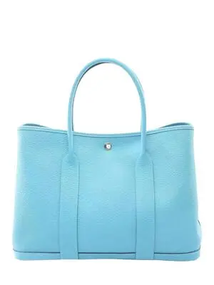 Hermès 2019 Vache Garden Party Pm Tote Bag - Blue