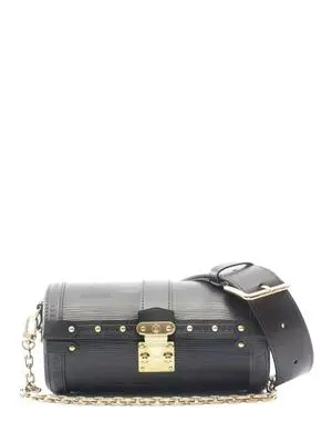 LOUIS VUITTON Epi Papillon Trunk Shoulder Bag - Black