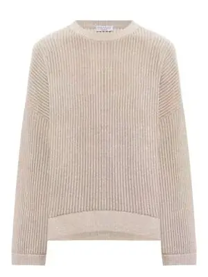 Brunello Cucinelli Ribbed Sweater - Neutrals