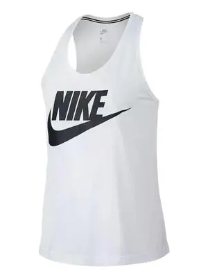 Nike Essential Logo Tank Top White