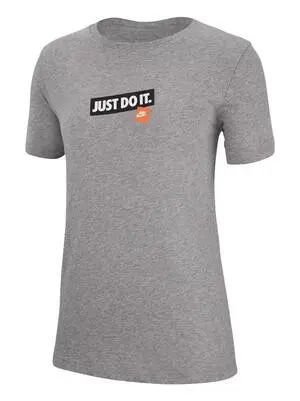 Nike Slogan-print T-shirt - Grey