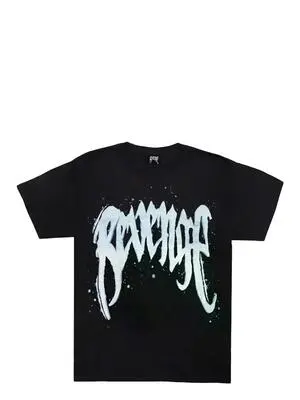 REVENGE Snowfall Graphic T-shirt - Black