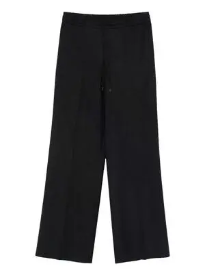 BERWICH Drawstring Wide Leg Trousers - Black