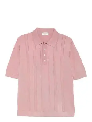 PIACENZA CASHMERE 1733 Short-sleeve Polo Shirt - Pink