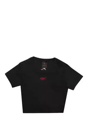 JORDAN Heritage Cropped T-shirt - Black