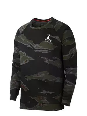 JORDAN Camouflage Fleece Sweatshirt - Black