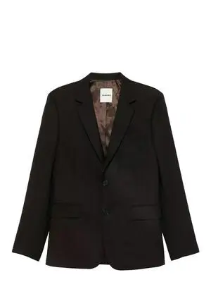 Sandro Stretch-wool Blazer - Brown