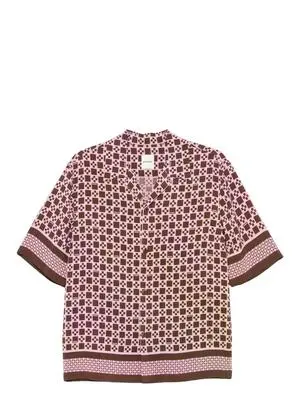 Sandro Printed Short-sleeve Shirt - Pink