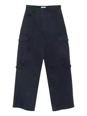 Sandro Cotton Trousers - Blue