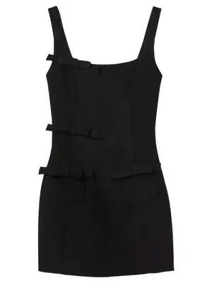 Sandro Bow Pocket Mini Dress - Black