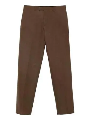 Sandro Pressed-crease Trousers - Brown