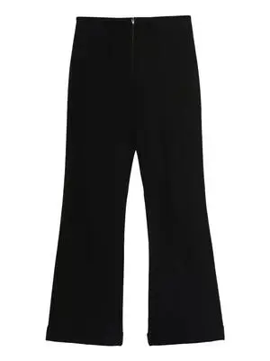 SANDRO Zip-Fly Flared Trousers