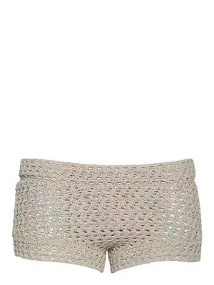 TROPIC OF C Crochet Shorts - Neutrals
