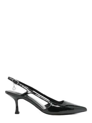 Maje Pointed-toe Slingback Pumps - Black