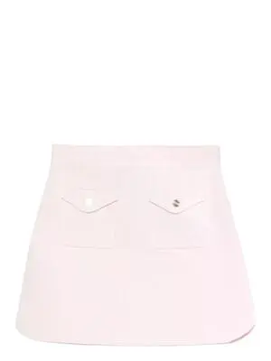 Maje Organic Cotton-blend Skirt - Pink