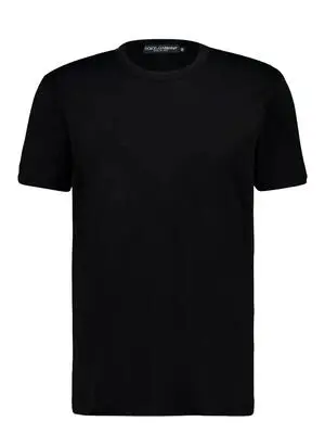 Dolce & Gabbana Short-sleeve Cotton T-shirt - Black