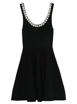 Sandro Crystal-embellished Mini Dress - Black