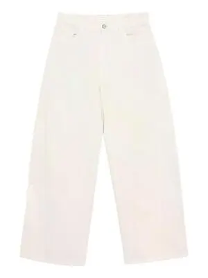 ALYSI Wide-leg Denim Jeans - Neutrals