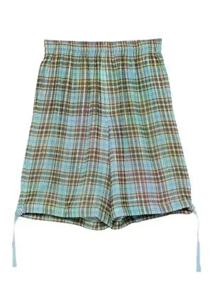 Undercover Plaid Shorts - Blue