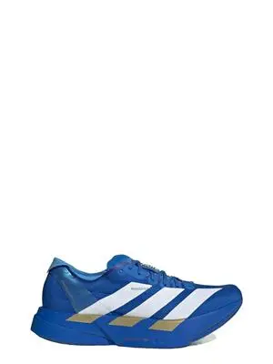 Adidas Adizero Adios Pro 4 Athletic Sneakers - Blue / Cloud White / Lime Burst