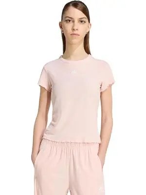 Adidas Essentials Scalloped Edge Baby Tee - Sandy Pink