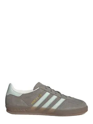 Adidas Gazelle Indoor Sneakers - Silver Pebble / Linen Green / Gum