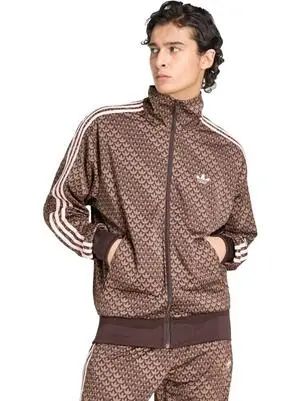 Adidas Firebird Loose Monogram Track Top - Aurora Coffee / Earth Strata / Sandy Pink