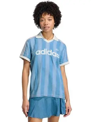 Adidas Denim Football Jersey - Indigo Denim
