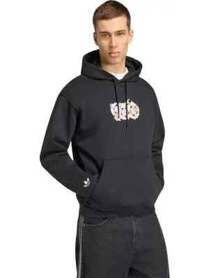 Adidas Archive Anime Soccer Hoodie - Black