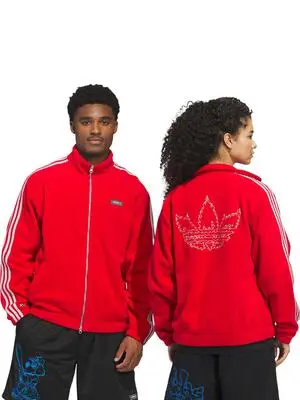 Adidas Skateboarding X Kogancult Superfire Track Top - Better Scarlet / Light Solid Grey