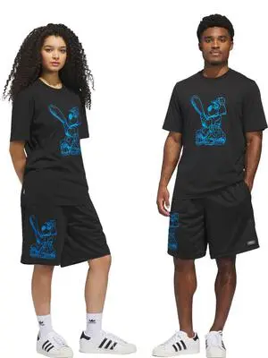 Adidas Skateboarding X Kogancult Bball Shorts - Black / Lucid Ray Blue
