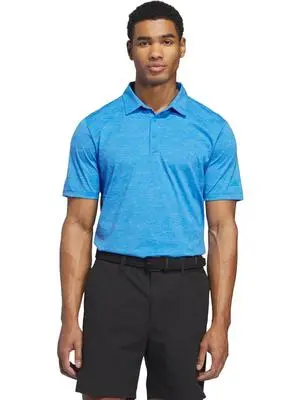 Adidas Ultimate365 Elevated Twistknit Polo Shirt - Lucid Ray Blue / Crystal Sky