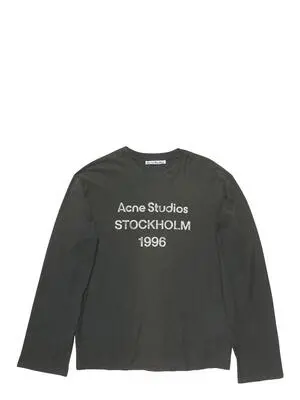 Acne Studios 1996 Logo Long Sleeve Tee - Black