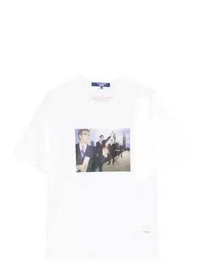 Junya Watanabe Graphic-print T-shirt - Neutrals