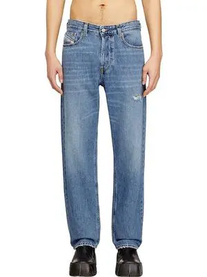 DIESEL Regular-fit Whiskered Jeans - Denim