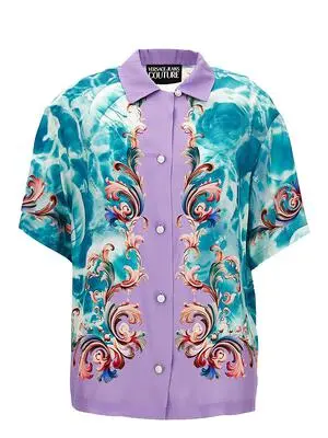 Versace Twill Shirt - Aqua