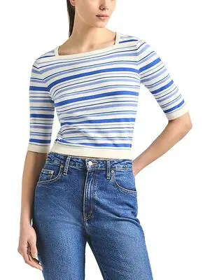 DEREK LAM 10 CROSBY Andora Stripe Tee