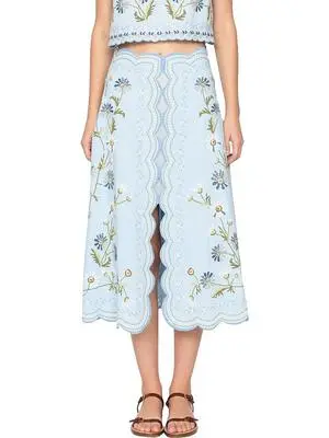SEA Audra Embroidered Skirt
