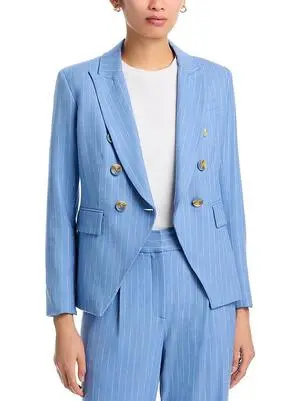 Veronica Beard Miller Dickey Jacket - Blue Jay/dove