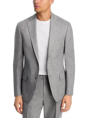 Vince Slim-fit Linen Suit Jacket - Light Grey