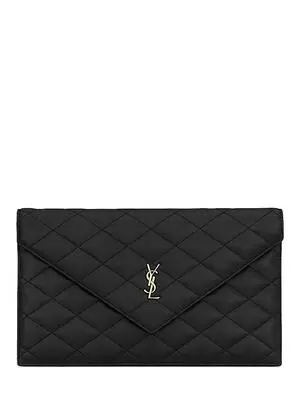 Saint Laurent Paris Pouch Black