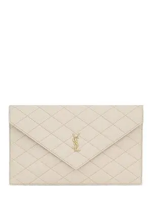 Saint Laurent Paris Pouch Blanc Vintage