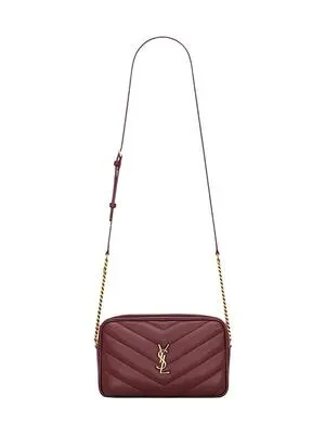 Saint Laurent Loulou Camera Bag Rouge Cabernet