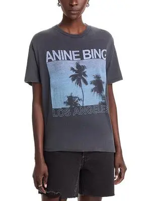 ANINE BING Cade Palms Tee - Grey