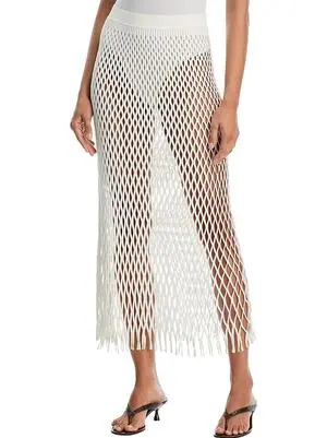 Simkhai Aldrige Midi Skirt Ivory