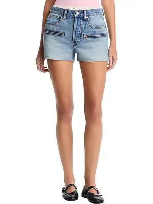 Alexander Wang Denim Shorts - Authentic Light Indigo