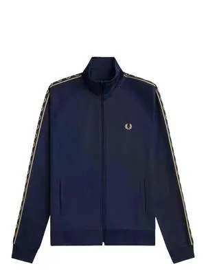 Fred Perry Embroidered Zip-up Track Jacket - Blue
