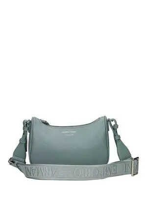 Emporio Armani Cross Body Bag With Logo Strap Blue