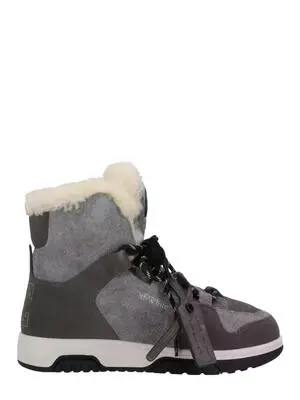 Off-White Shearling Boots - Grey