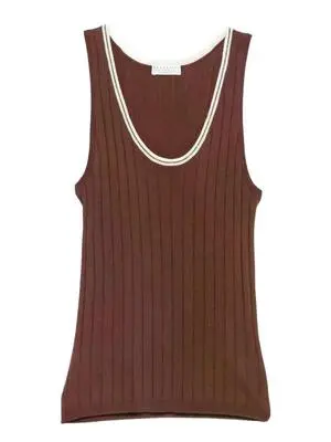 BRUNELLO CUCINELLI Ribbed Jersey Top